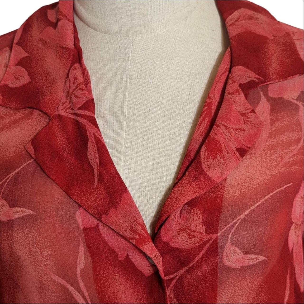 Robbie Bee Women's Red Blouse | Depop