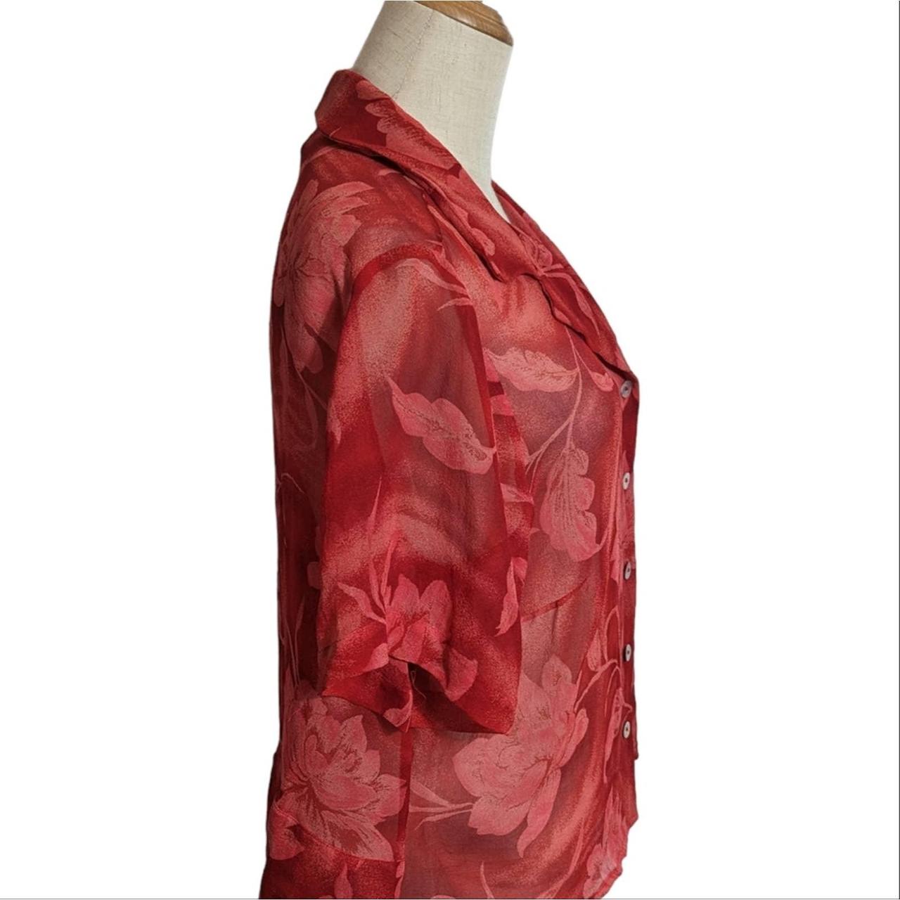 Robbie Bee Women's Red Blouse | Depop