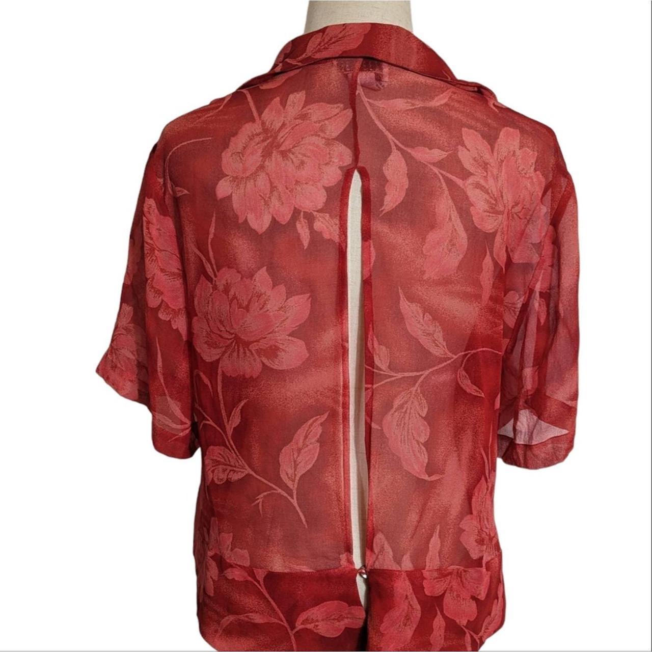 Robbie Bee Women's Red Blouse | Depop