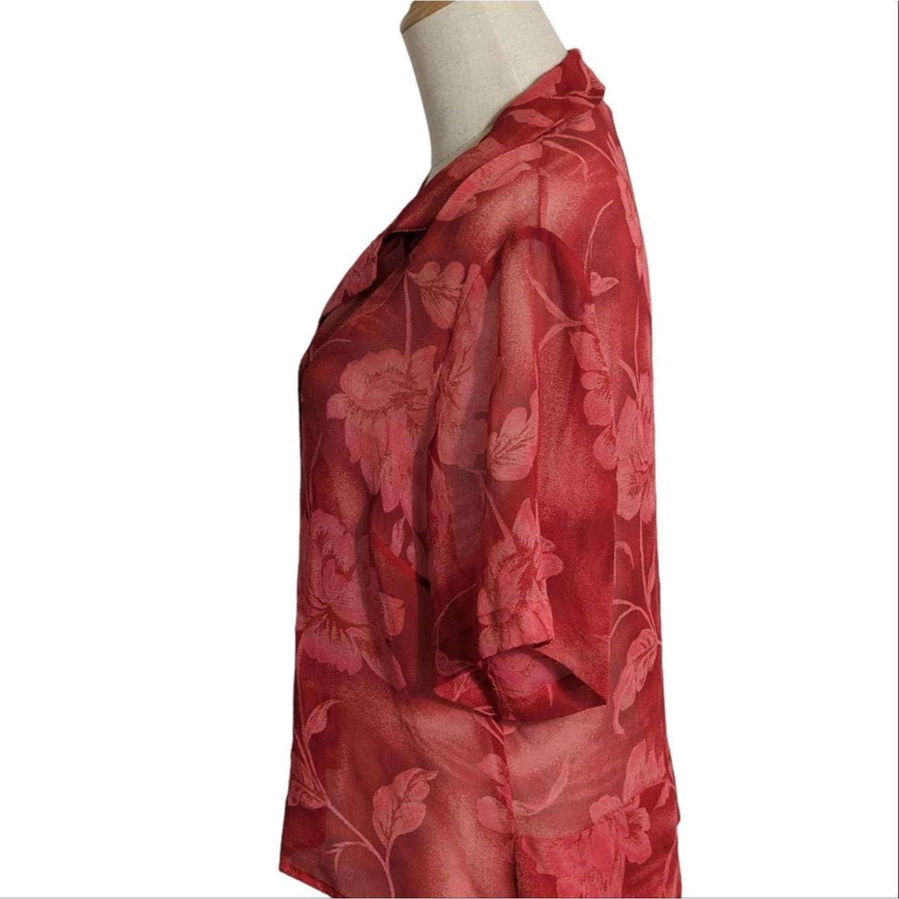 Robbie Bee Women's Red Blouse | Depop