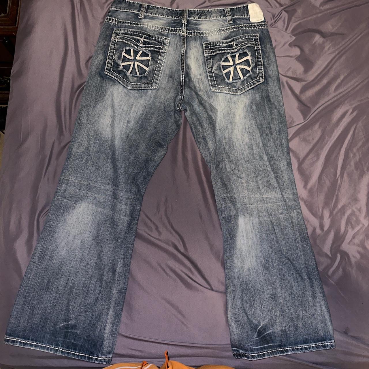 cool ah helix boot cut denim #thrifted #vintage... - Depop