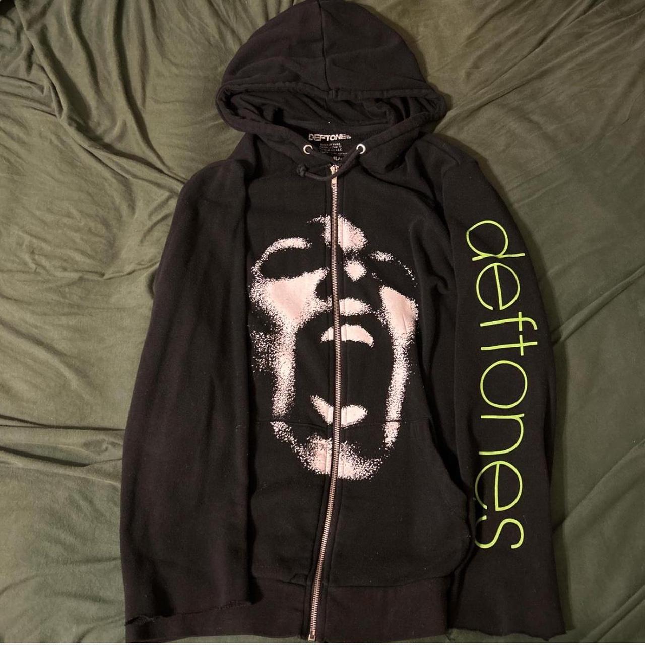Deftones Zip Up Jacket Size M #deftones #punk #emo... - Depop