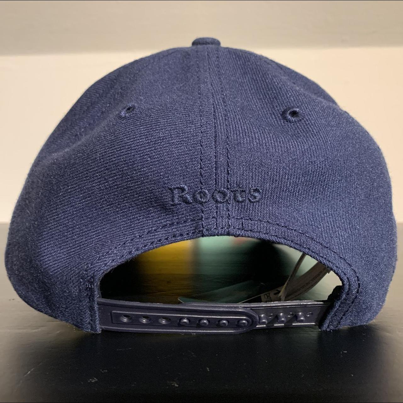 Roots navy leaf hat • adjustable snap back • new... - Depop