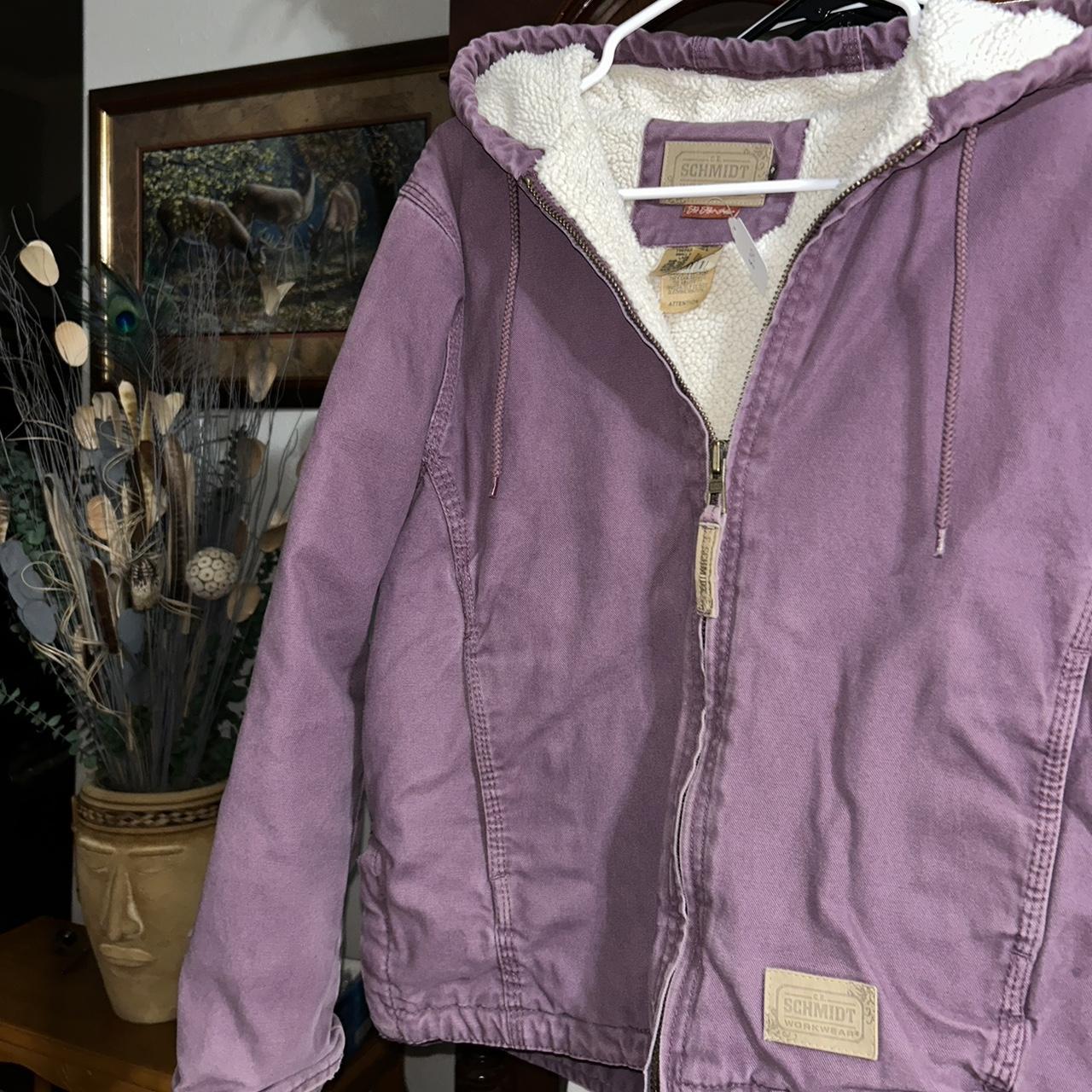 Schmidt Workwear canvas jacket with Sherpa lining,... - Depop