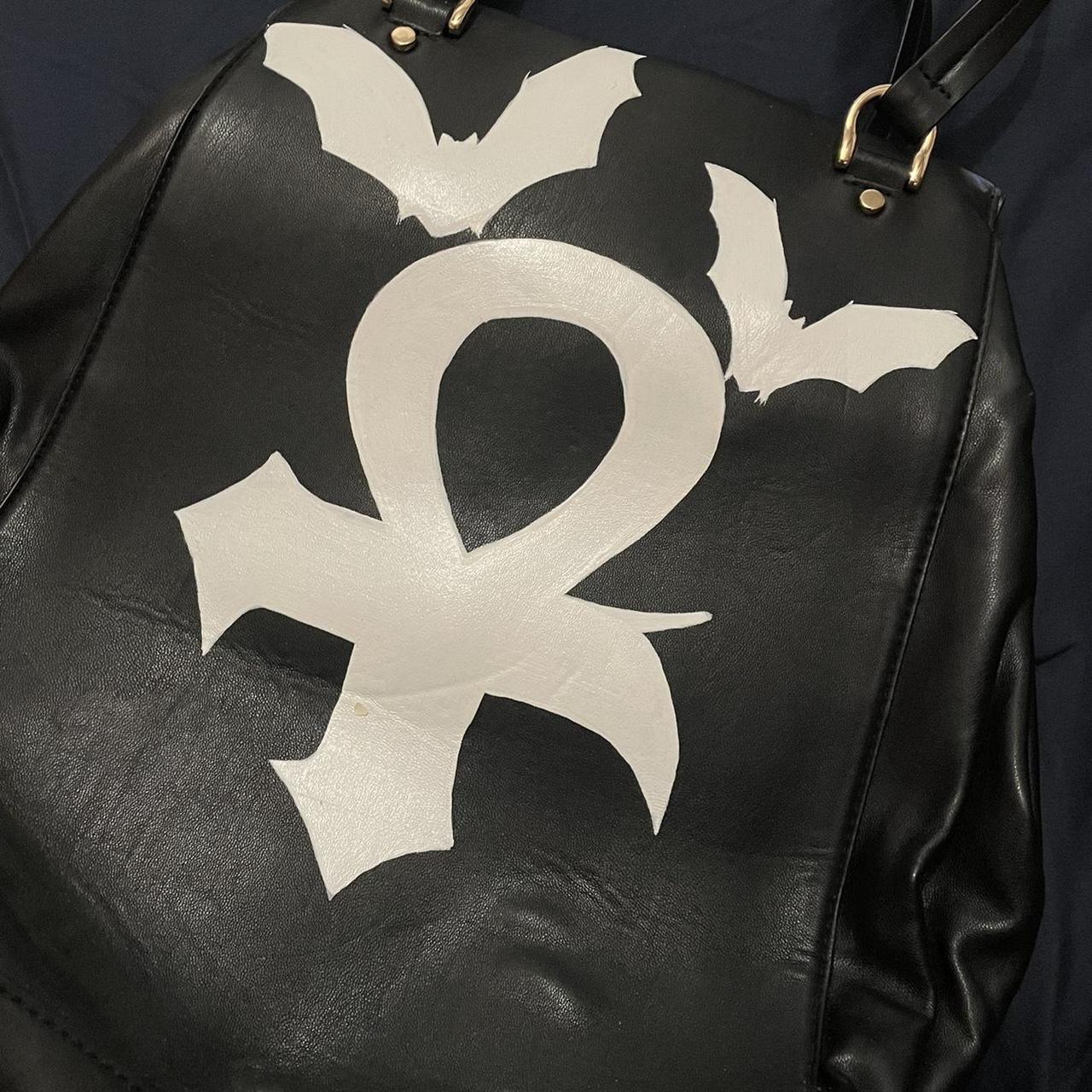 Hand painted 69 eyes ankh bag. Shape similar to... - Depop