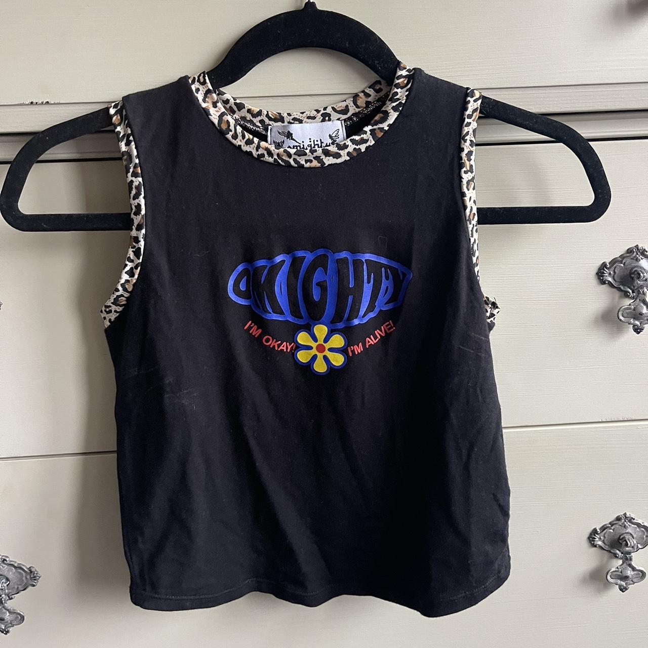 O-MIGHTY Women's Black Crop-top | Depop