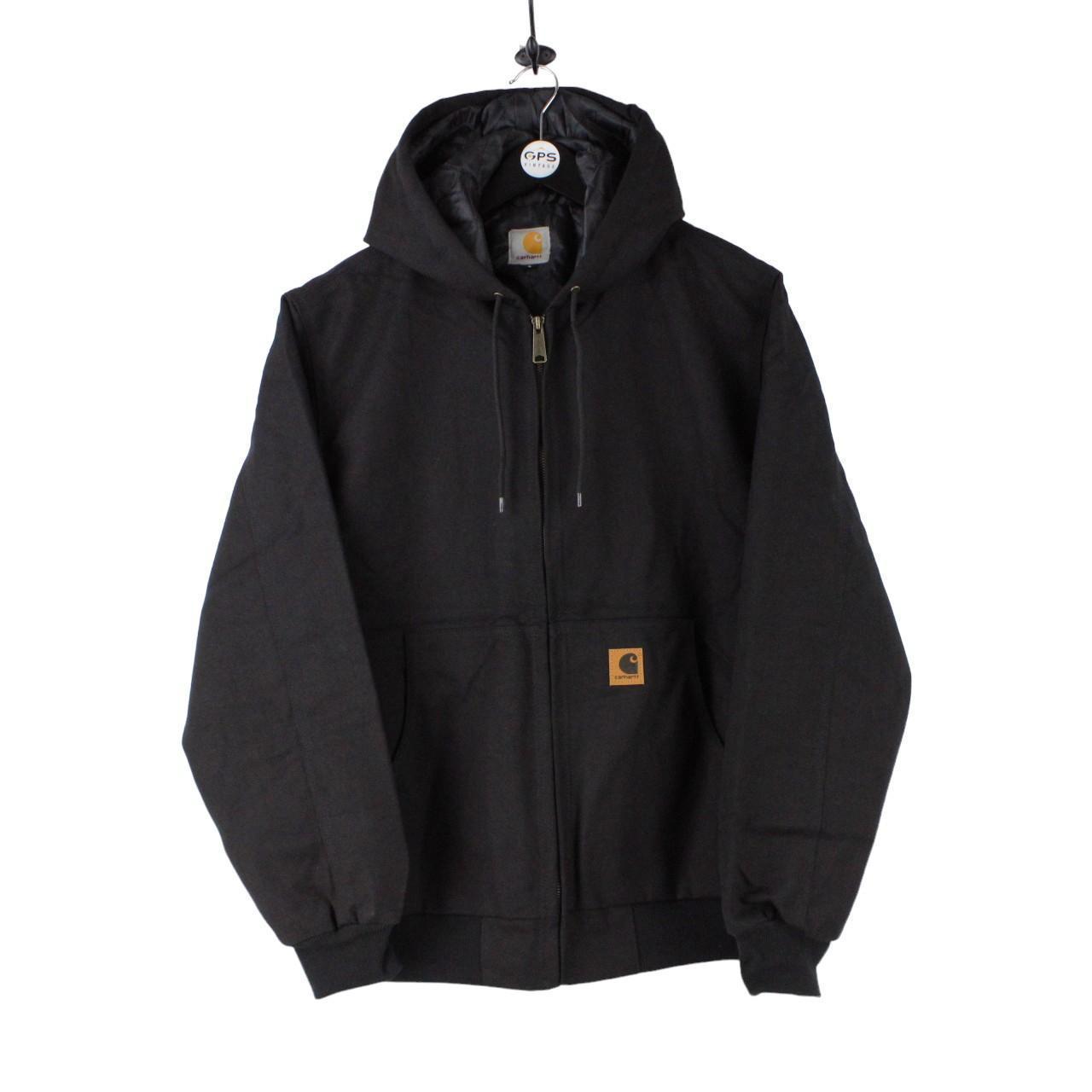 CARHARTT Hooded Jacket Reworked Active Canvas Bomber... - Depop