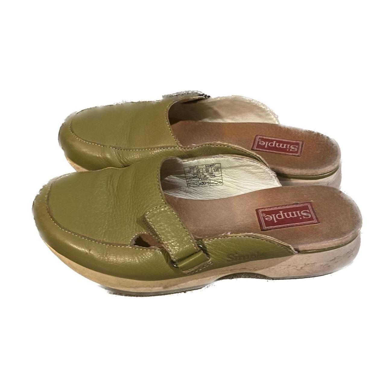 Simple vintage olive green mule Super cool and easy... - Depop