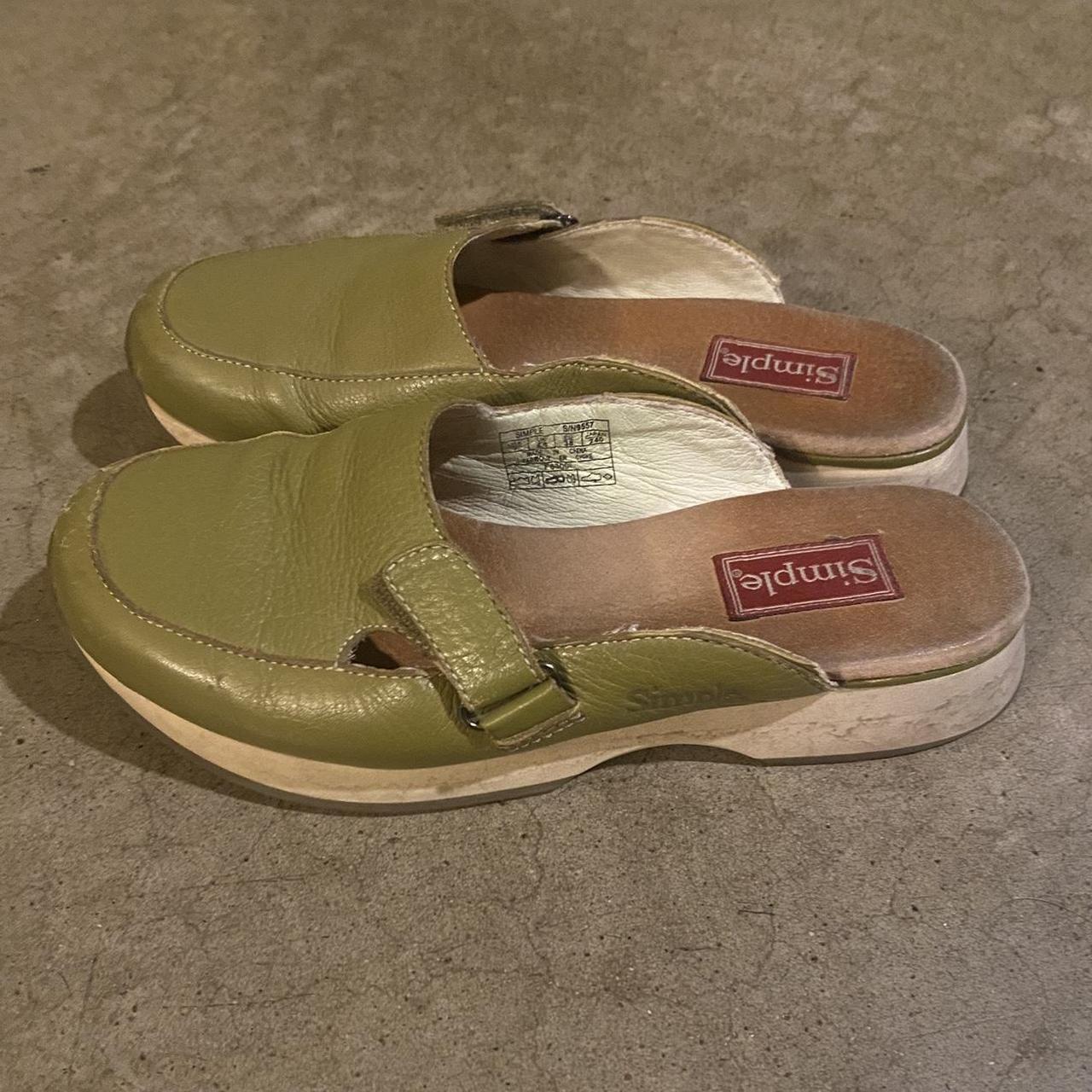 Simple vintage olive green mule Super cool and easy... - Depop