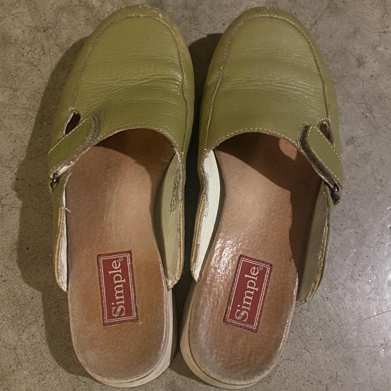 Simple vintage olive green mule Super cool and easy... - Depop