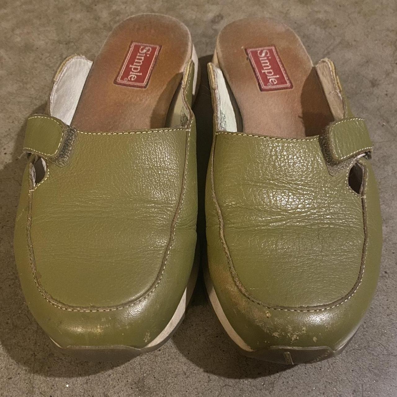 Simple vintage olive green mule Super cool and easy... - Depop