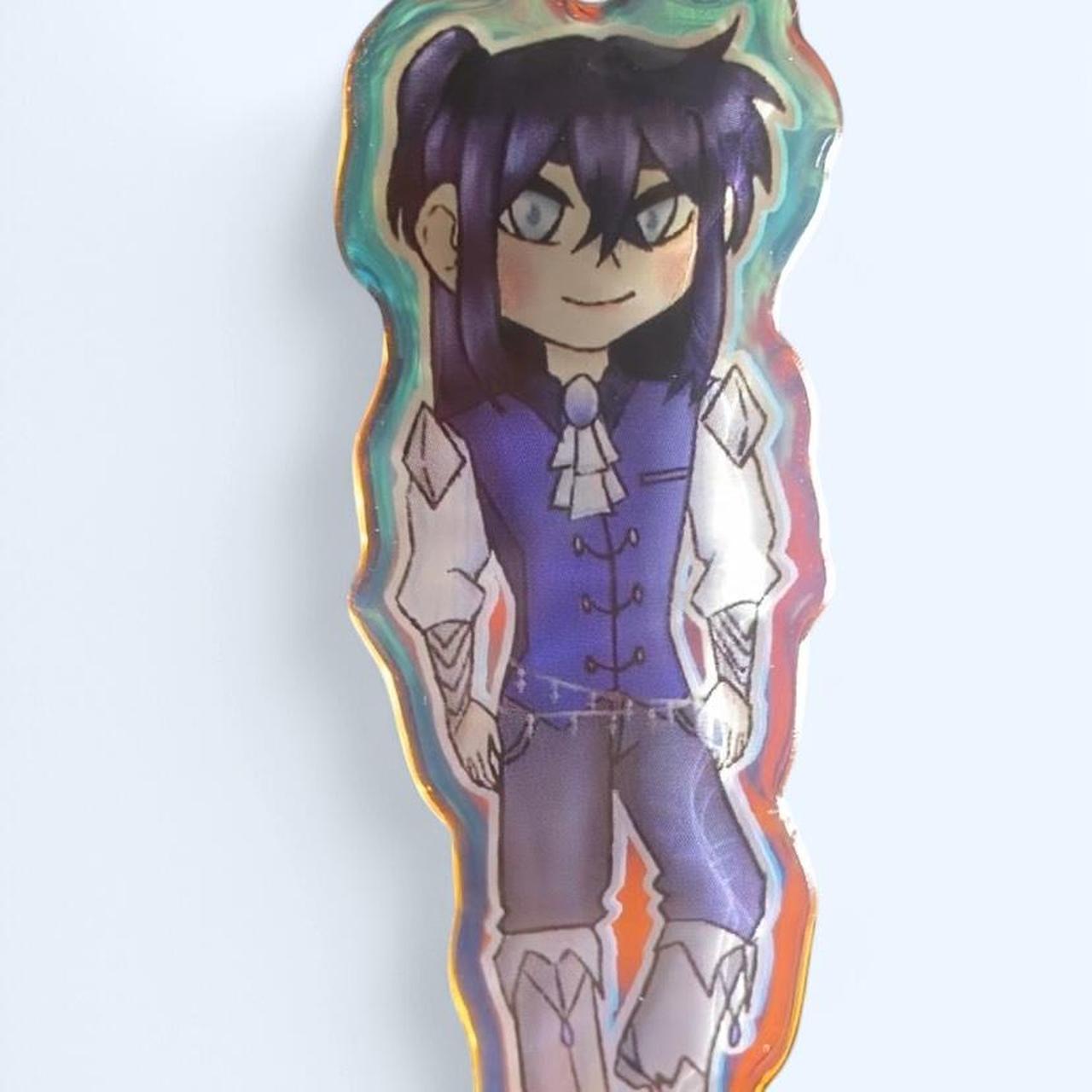 Acrylic keychains of my OC Okami! This Custom... | Depop