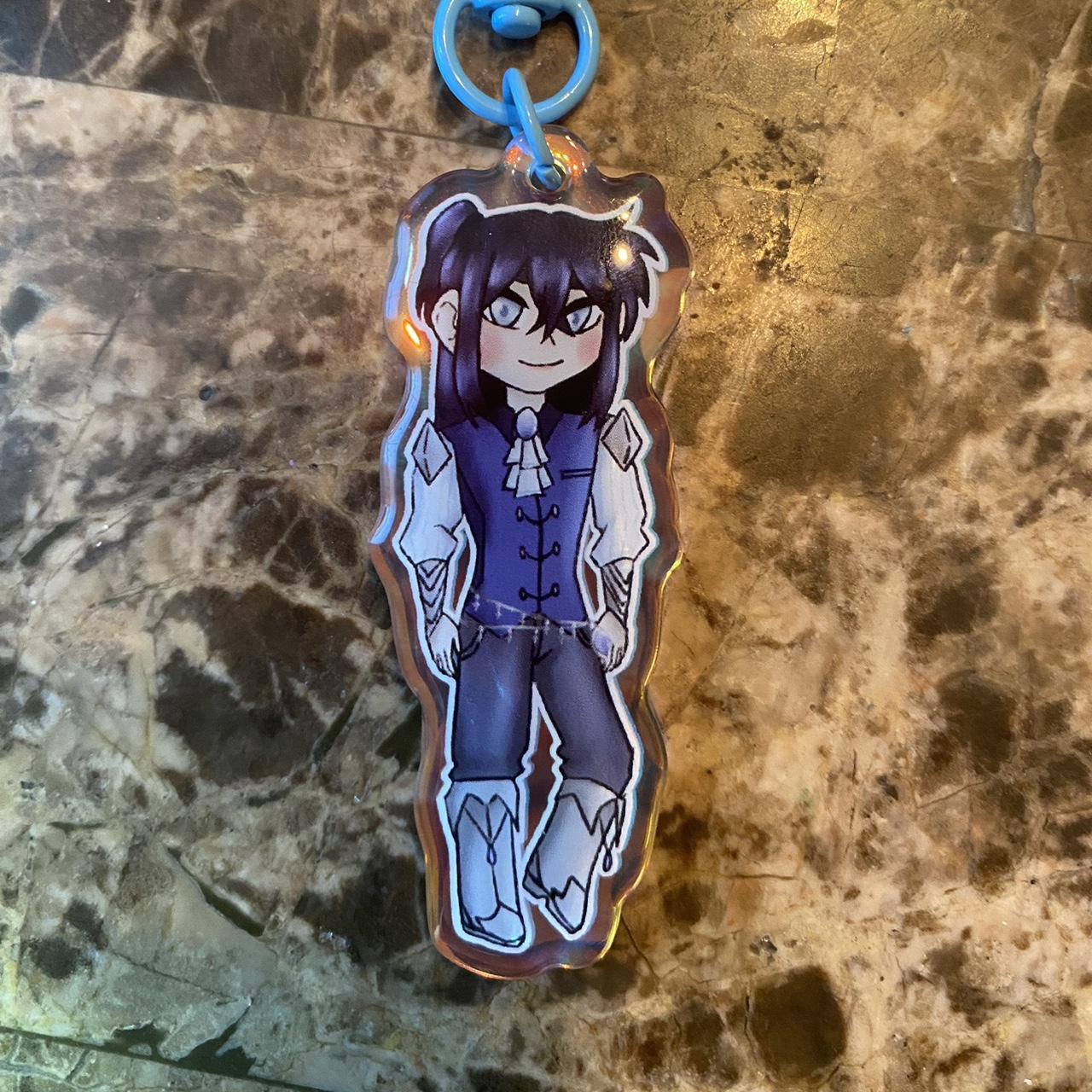 Acrylic keychains of my OC Okami! This Custom... | Depop