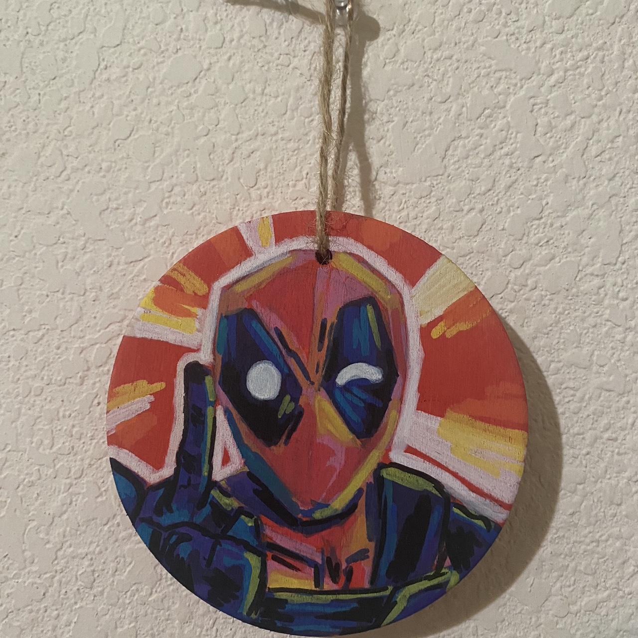 4x4 Deadpool painting done in acrylic markers you... | Depop