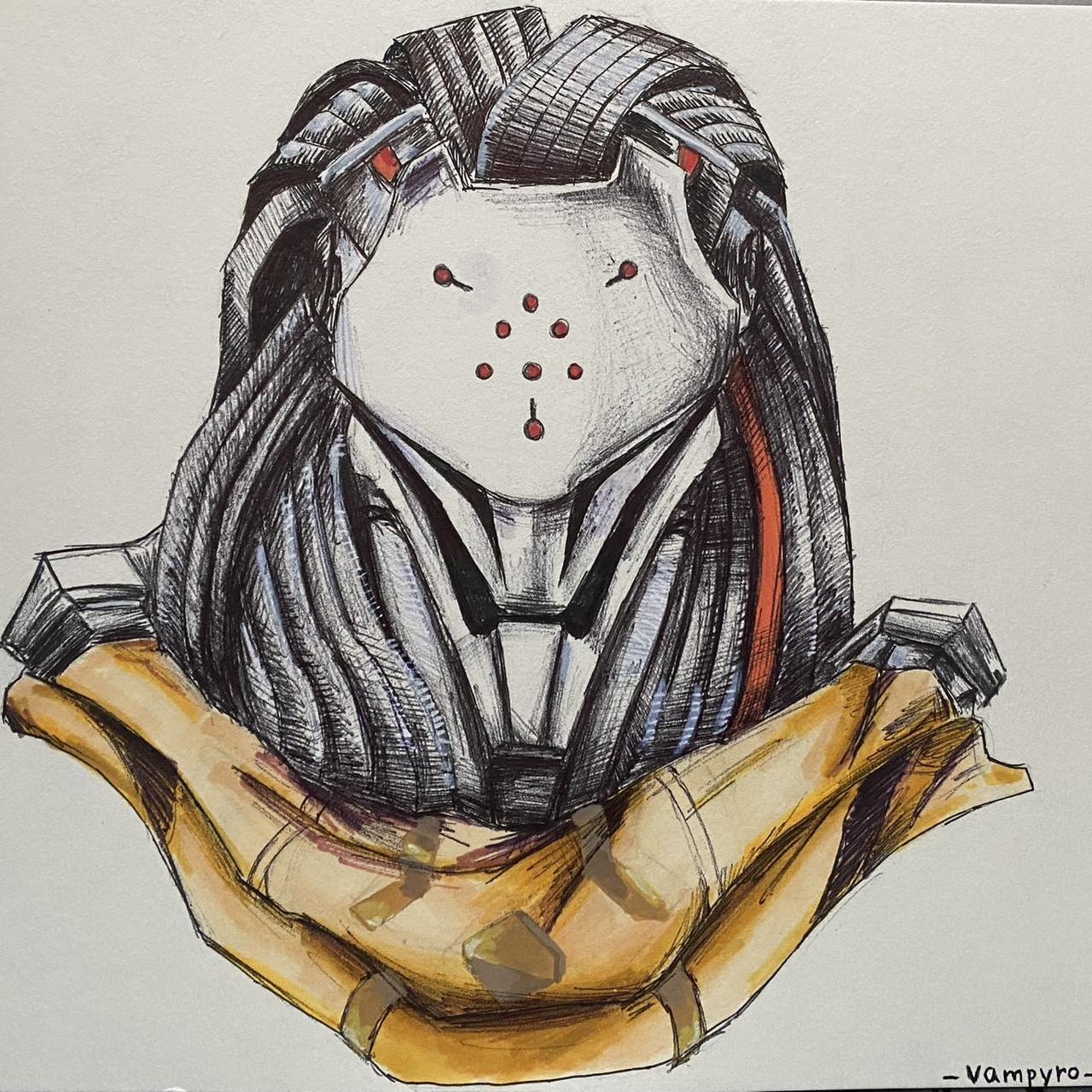 Ramattra drawing from Overwatch! Paper is 8x10,... | Depop