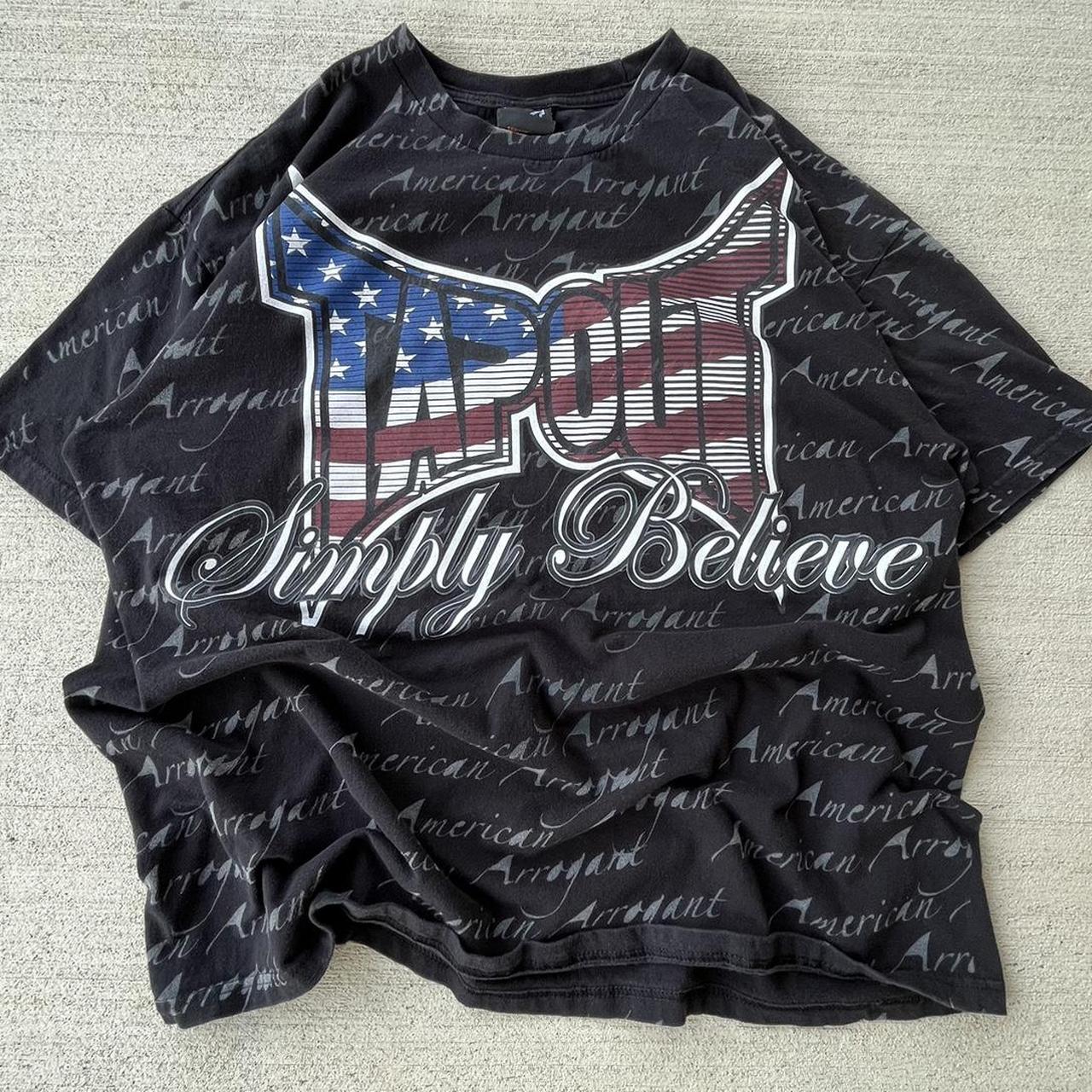 Y2k tapout wrestling aop American arrogant Paula d t... - Depop