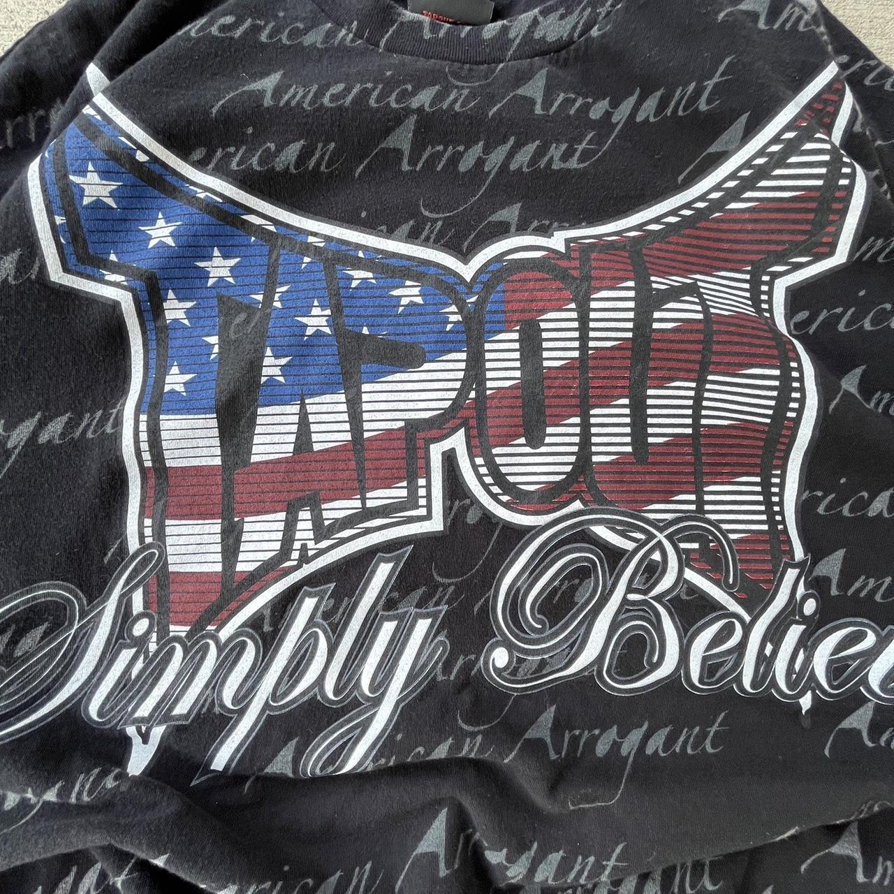 Y2k tapout wrestling aop American arrogant Paula d t... - Depop