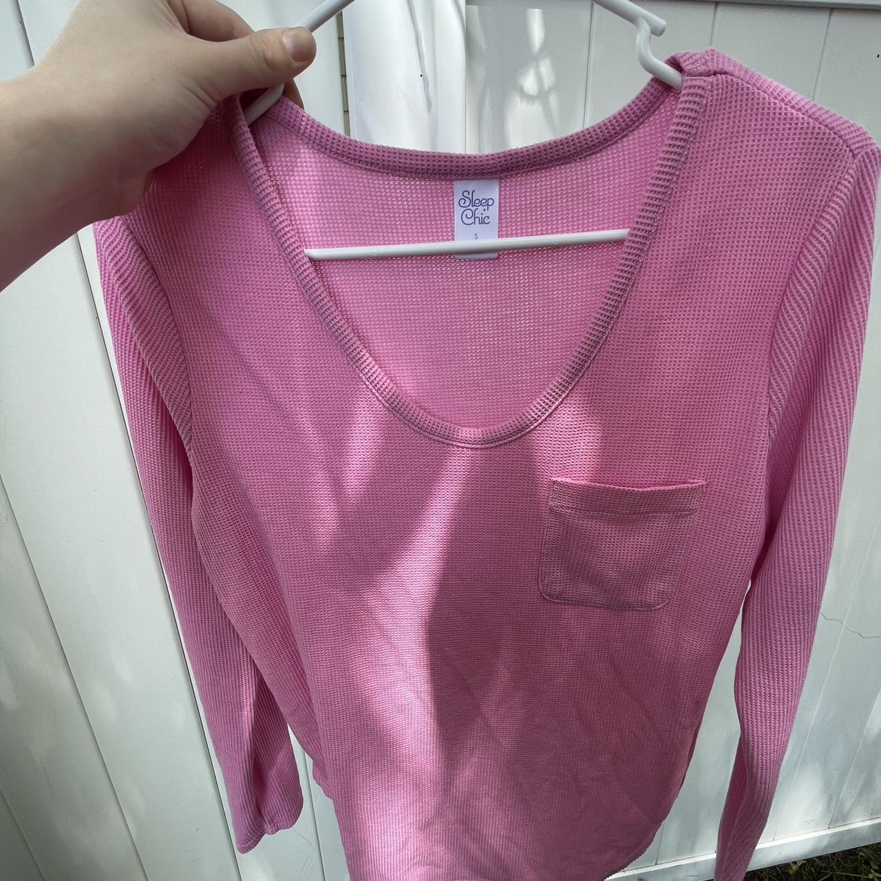 Pink Sleep Chic Top (Night Top: Can be Worn Out)... - Depop
