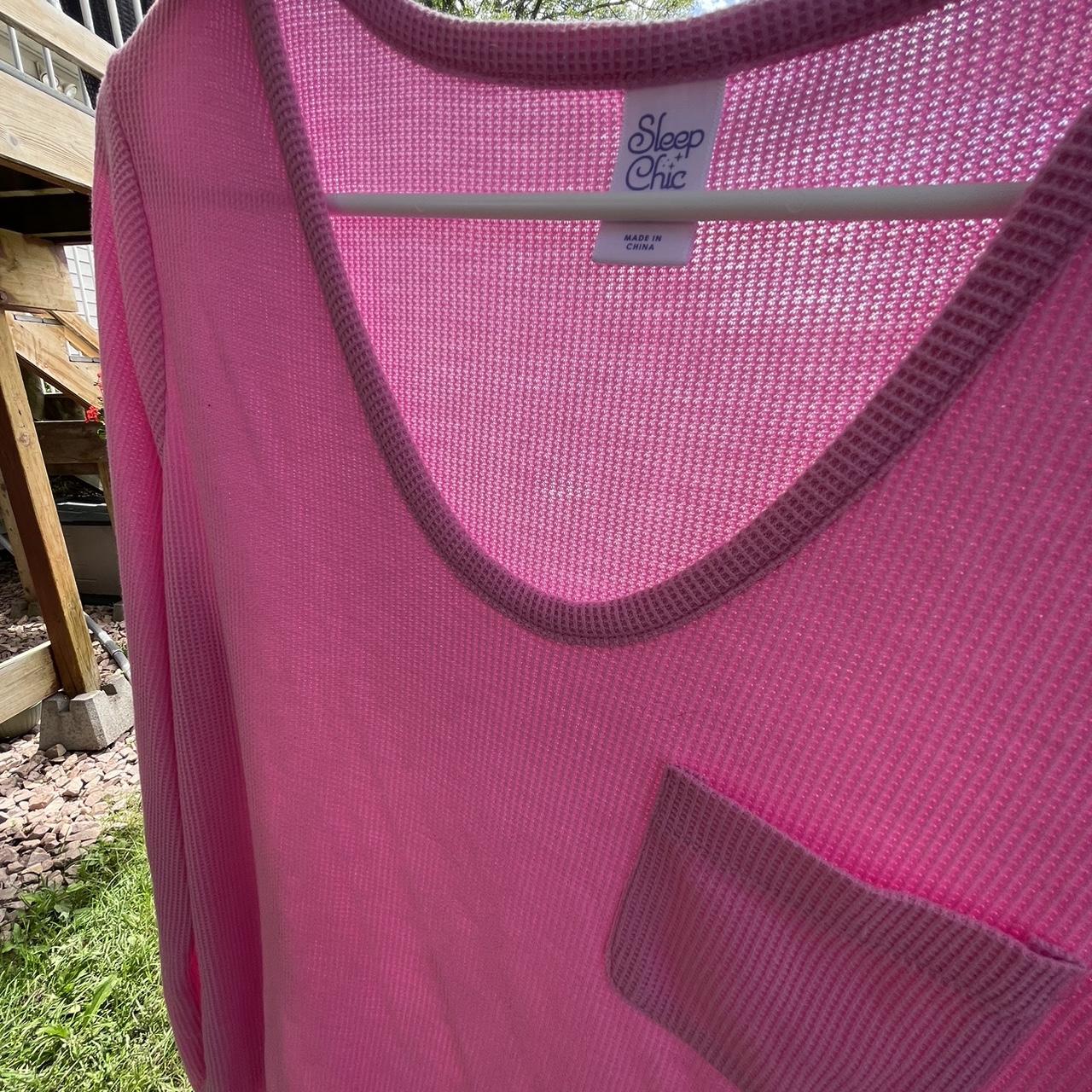 Pink Sleep Chic Top (Night Top: Can be Worn Out)... - Depop