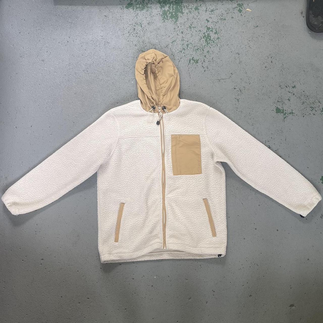 PacSun Men's White and Cream Hoodie | Depop