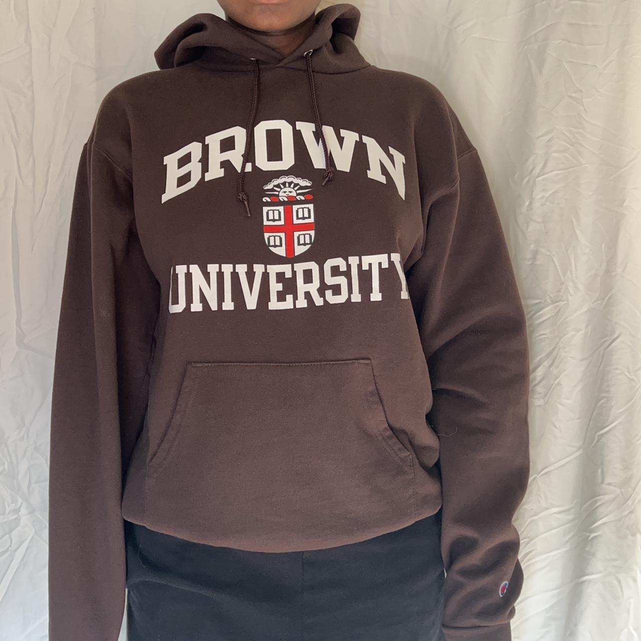 Brown University Champion Hoodie - Depop