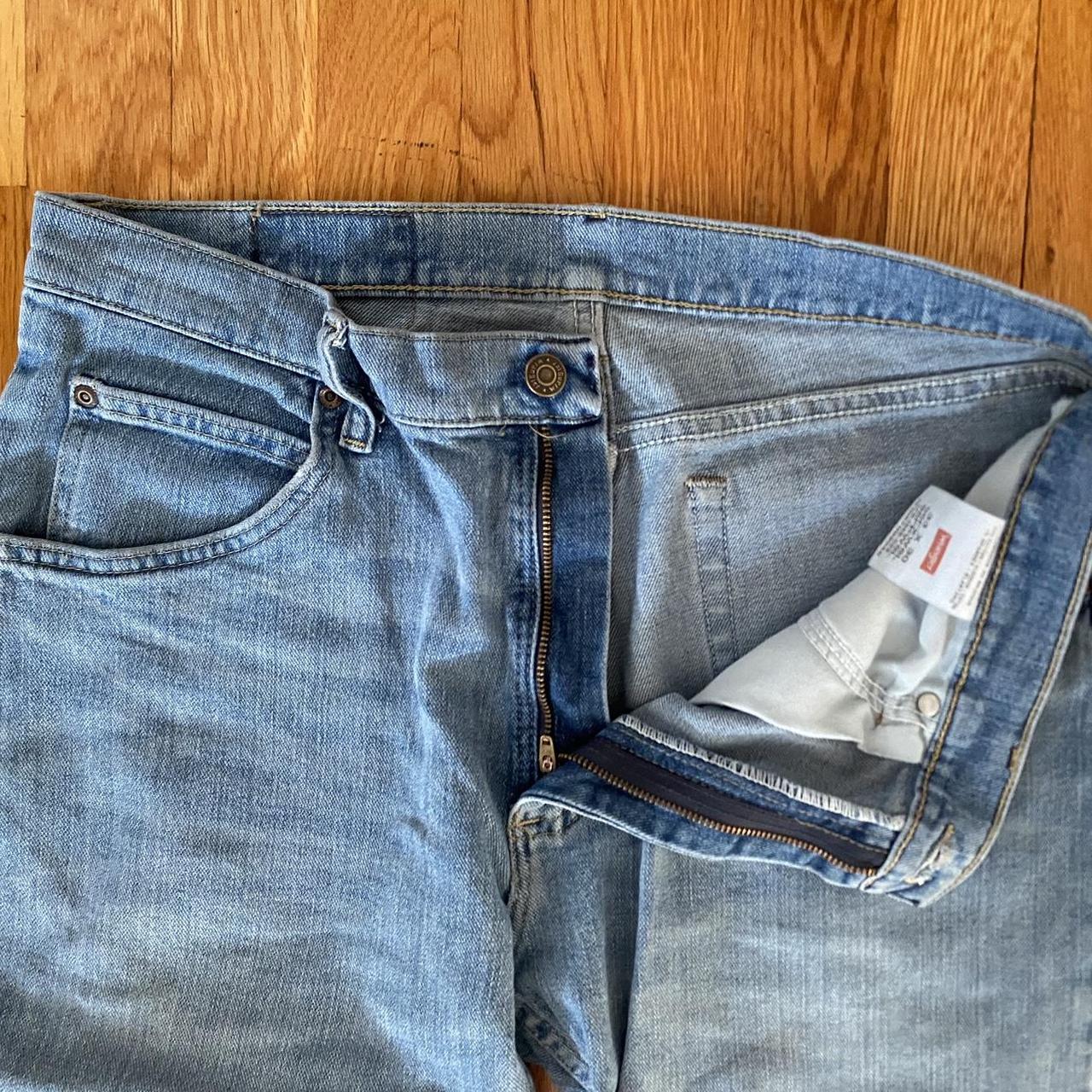 33x30 Wrangler jeans. Custom back pockets. Worn a... - Depop