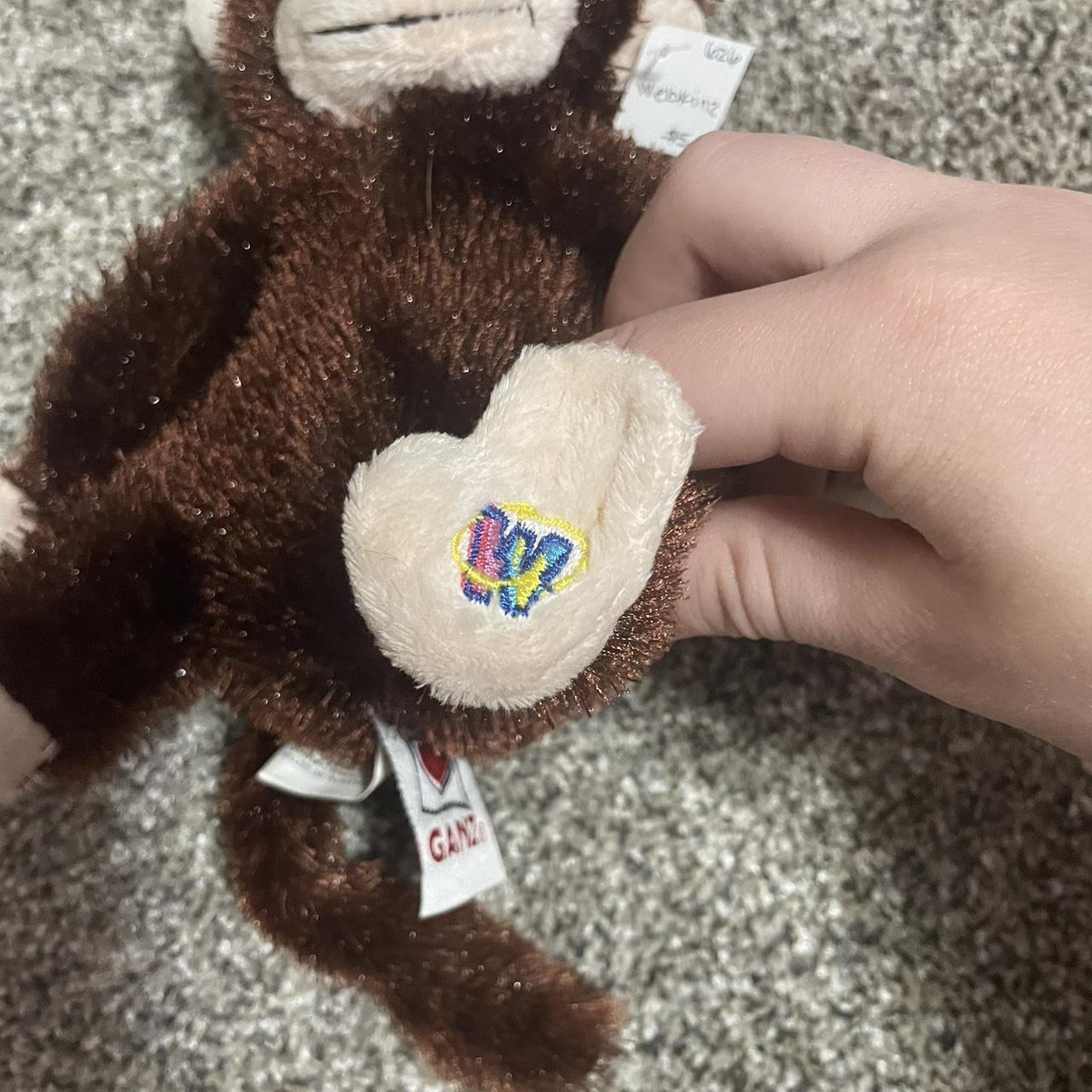 Small monkey Webkinz -Small size, $5.39 shipping... - Depop