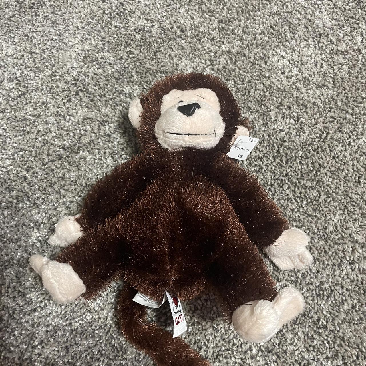 Small monkey Webkinz -Small size, $5.39 shipping... - Depop