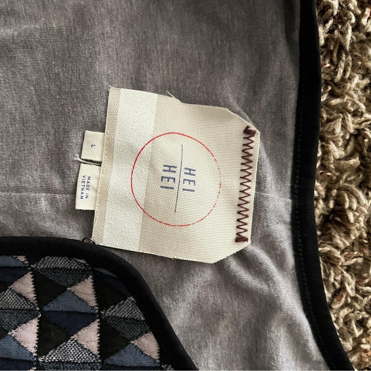 vintage blue and white checkered clasp jacket size:... - Depop