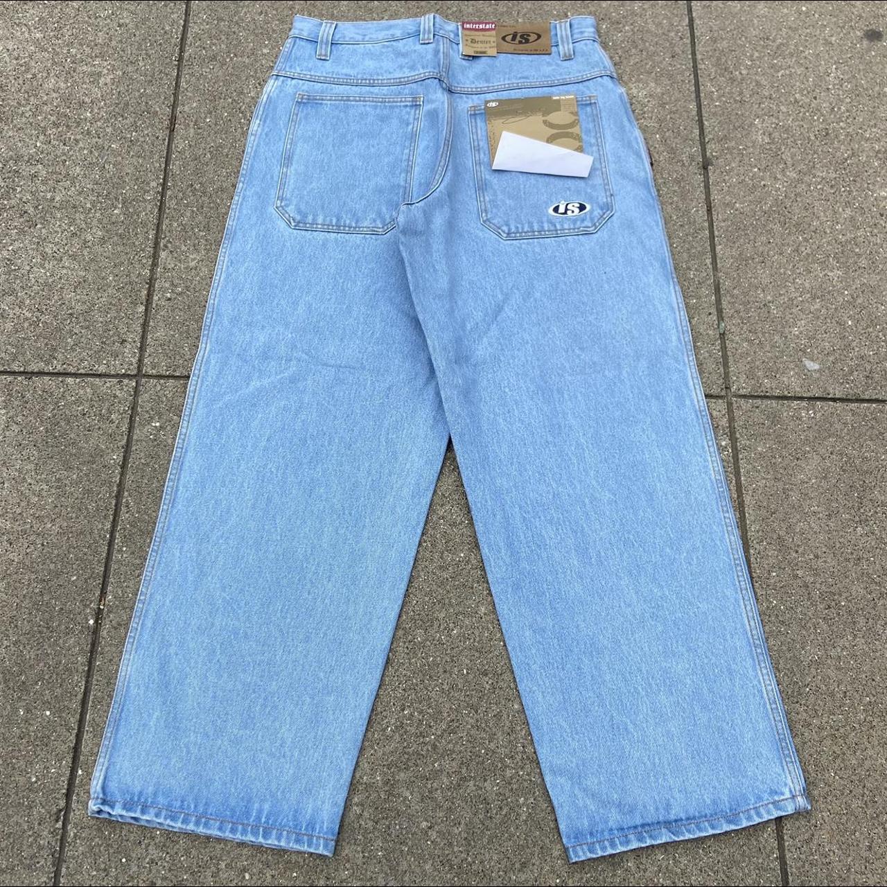 Deadstock 90s interstate baggy skate jeans size 34”... - Depop