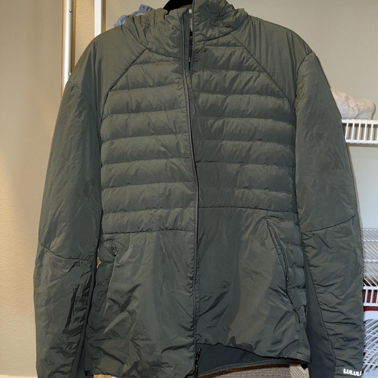 lululemon puffer jacket #lululemon #puffer #green... | Depop