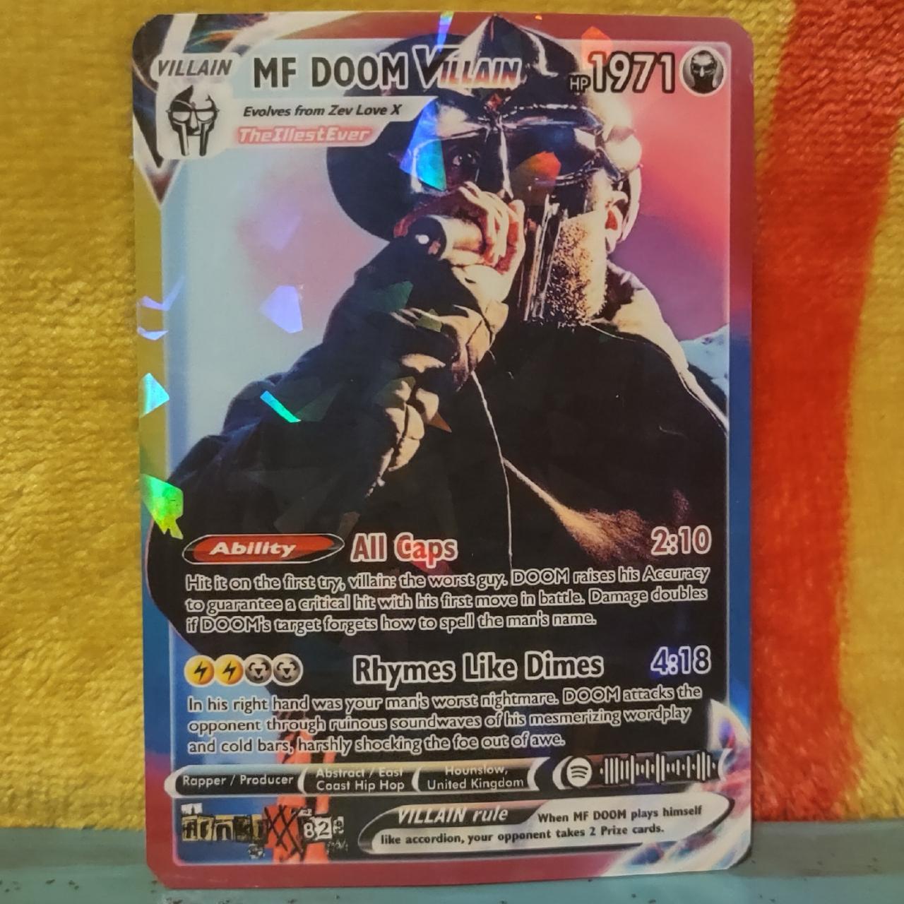 MF DOOM Pokémon Card !!ALL PRICES FIRM, NO OFFERS... - Depop