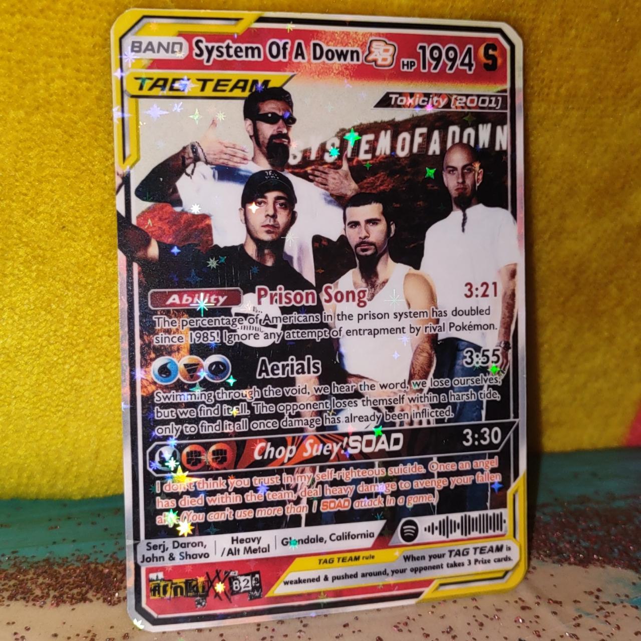 System Of A Down Pokémon Card !!ALL PRICES FIRM, NO... - Depop