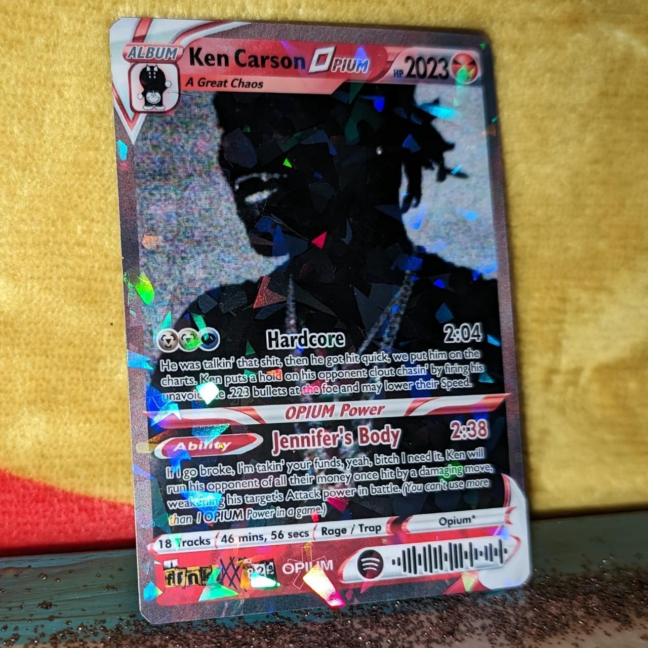 Ken Carson - 'A Great Chaos'Pokémon Card !!ALL... - Depop