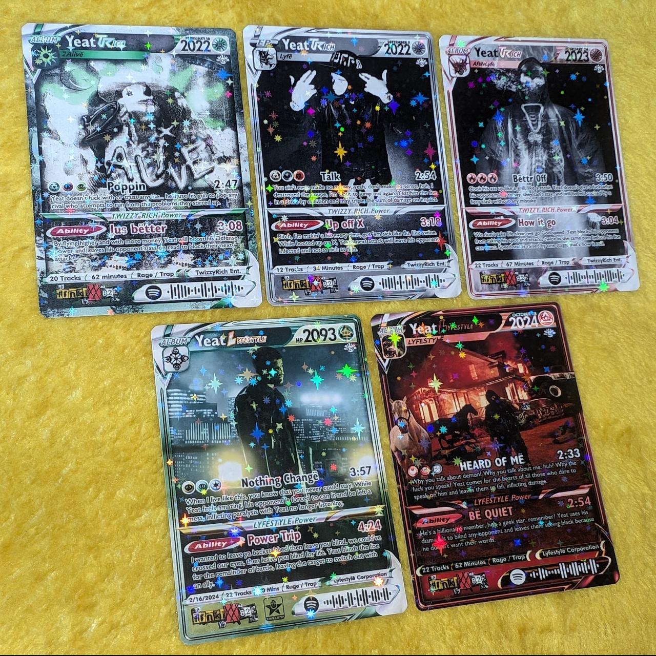 Yeat Holographic Trading Card Set !!ALL PRICES... | Depop