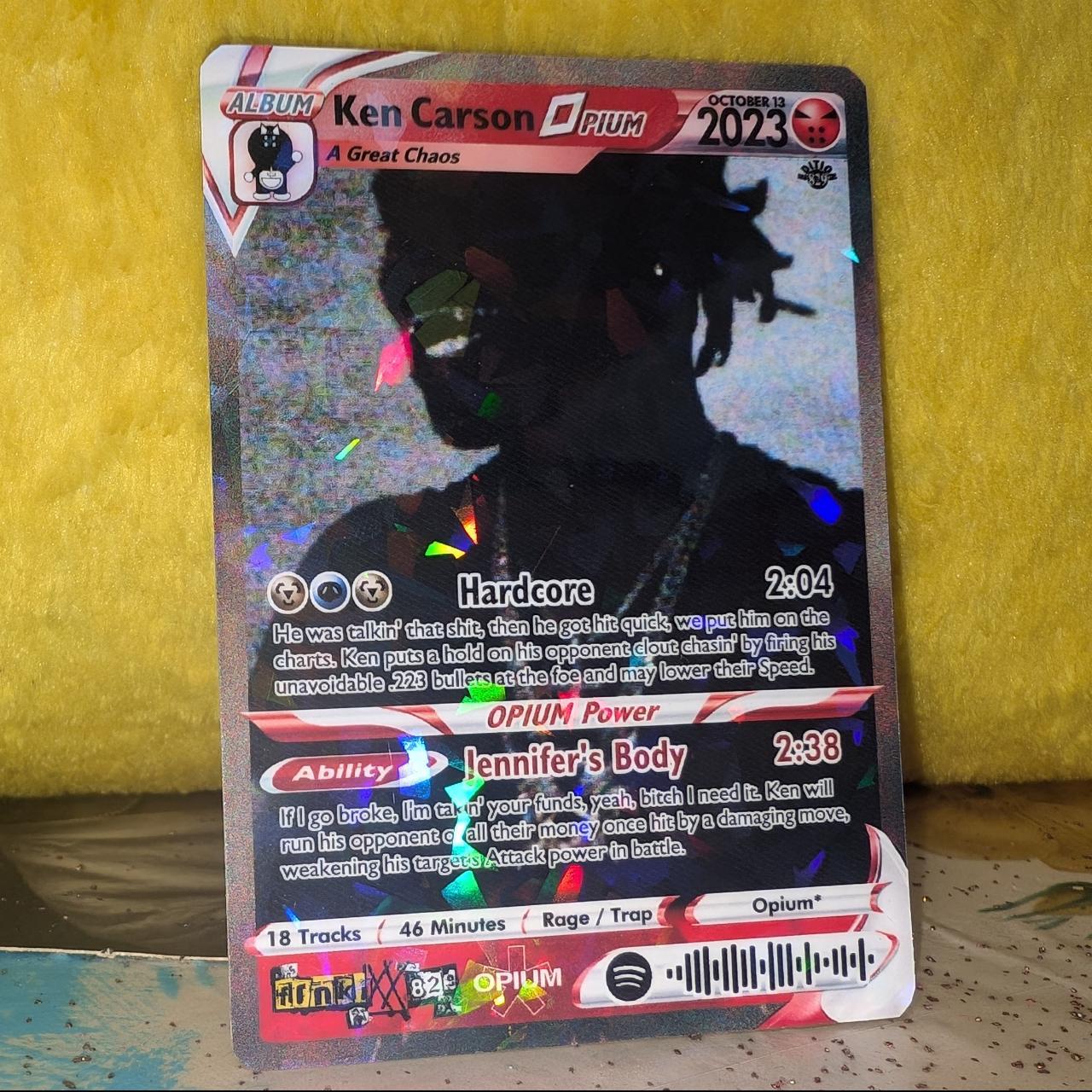Ken Carson - 'A Great Chaos' Holographic Trading... | Depop