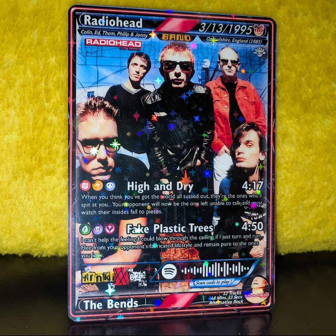 Radiohead Holographic Trading Card !!ALL PRICES... | Depop