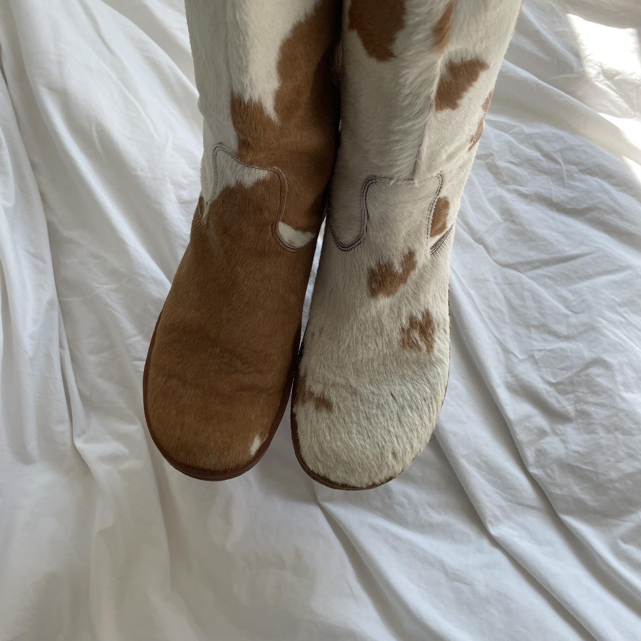 Camper Contact Earth Cowhide leather cow print... - Depop