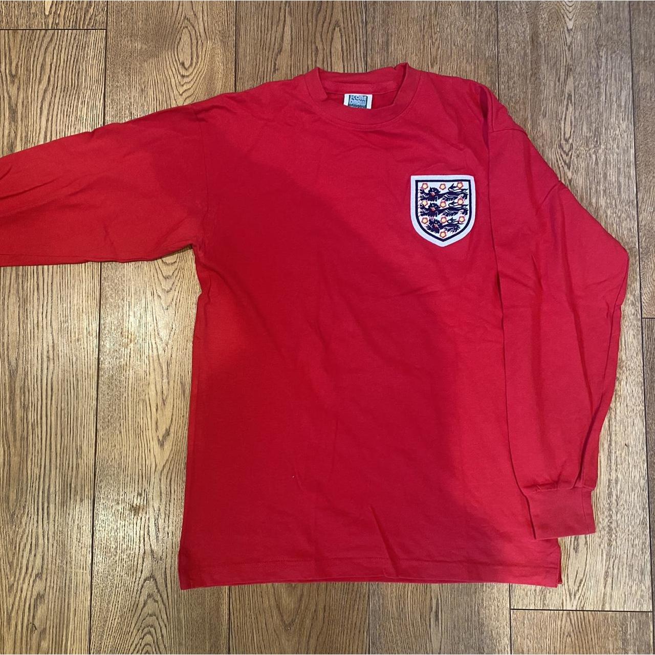 1966 Retro England Football Shirt from Score Draw.... - Depop