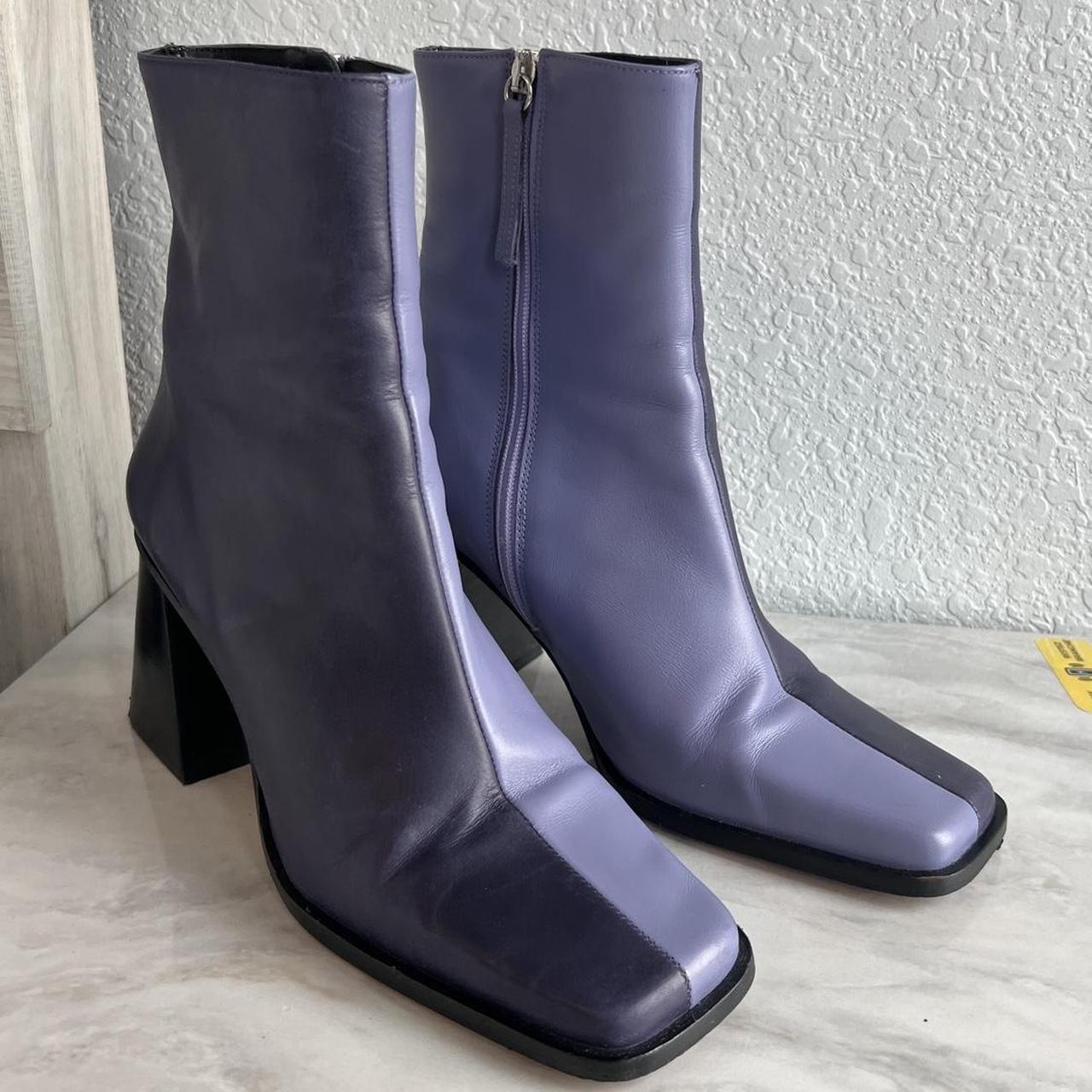 Super comfy two tone ankle boots, handcrafted... - Depop