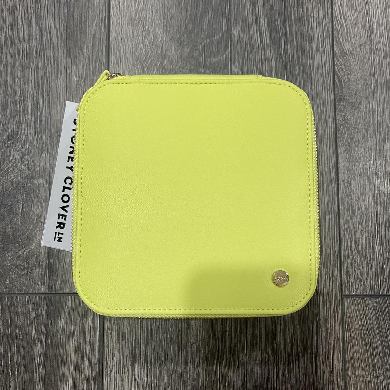 Stoney Clover Lane Women's Yellow and Green Bag | Depop