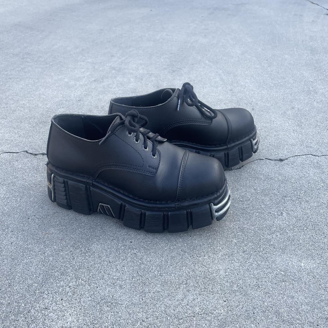 Lightly Used New Rock Platform Boots Size 40 New... - Depop