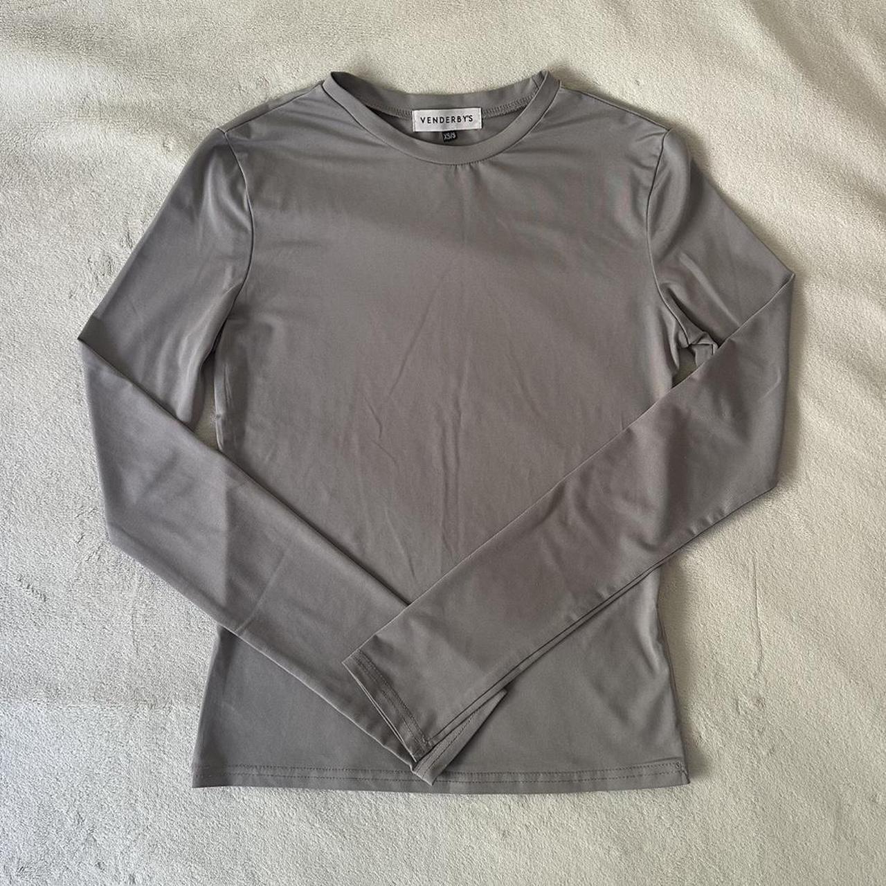 venderby’s grey long sleeve top has been worn but in... | Depop