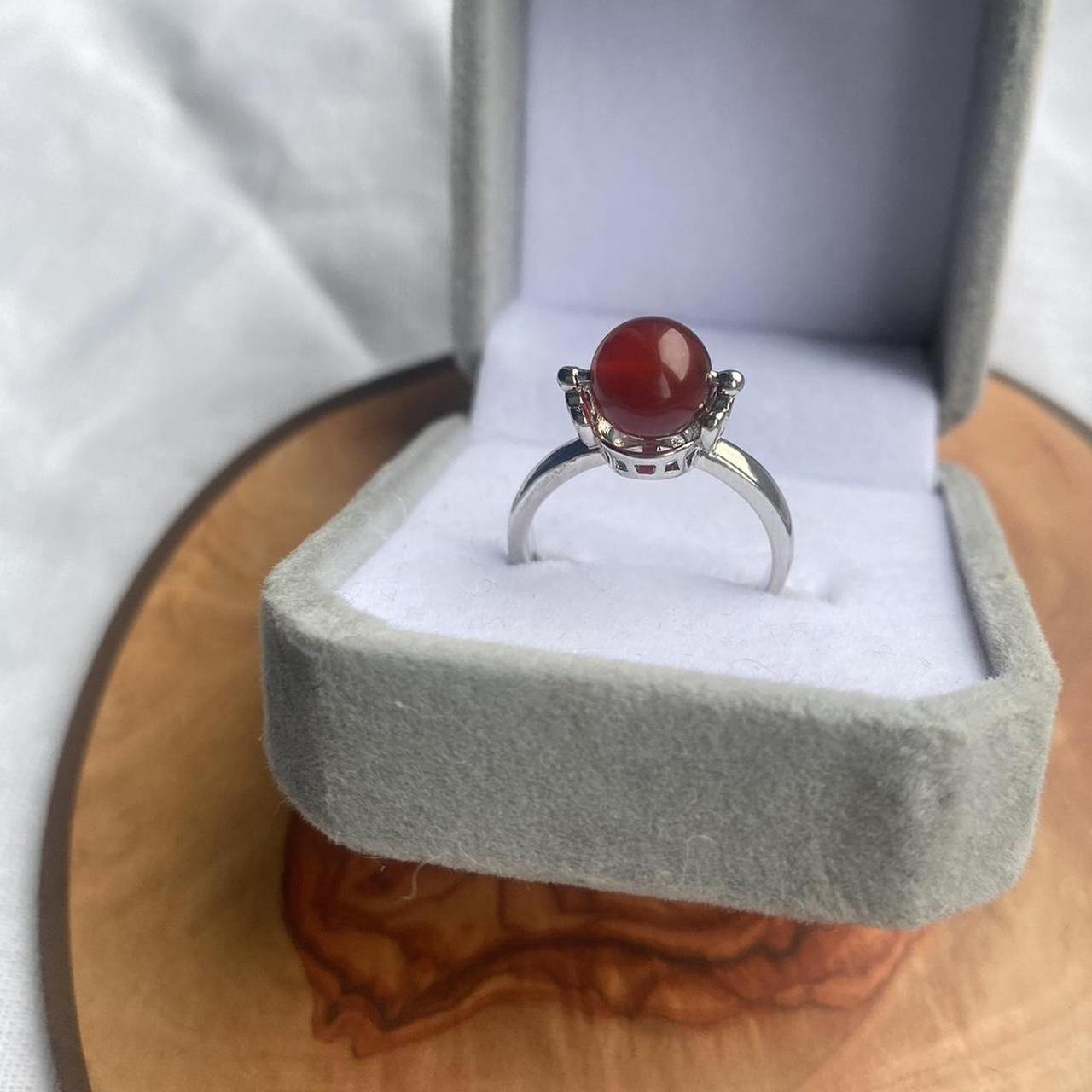 Red fidget ring adjustable to fit S,M,L #y2k #ring... - Depop