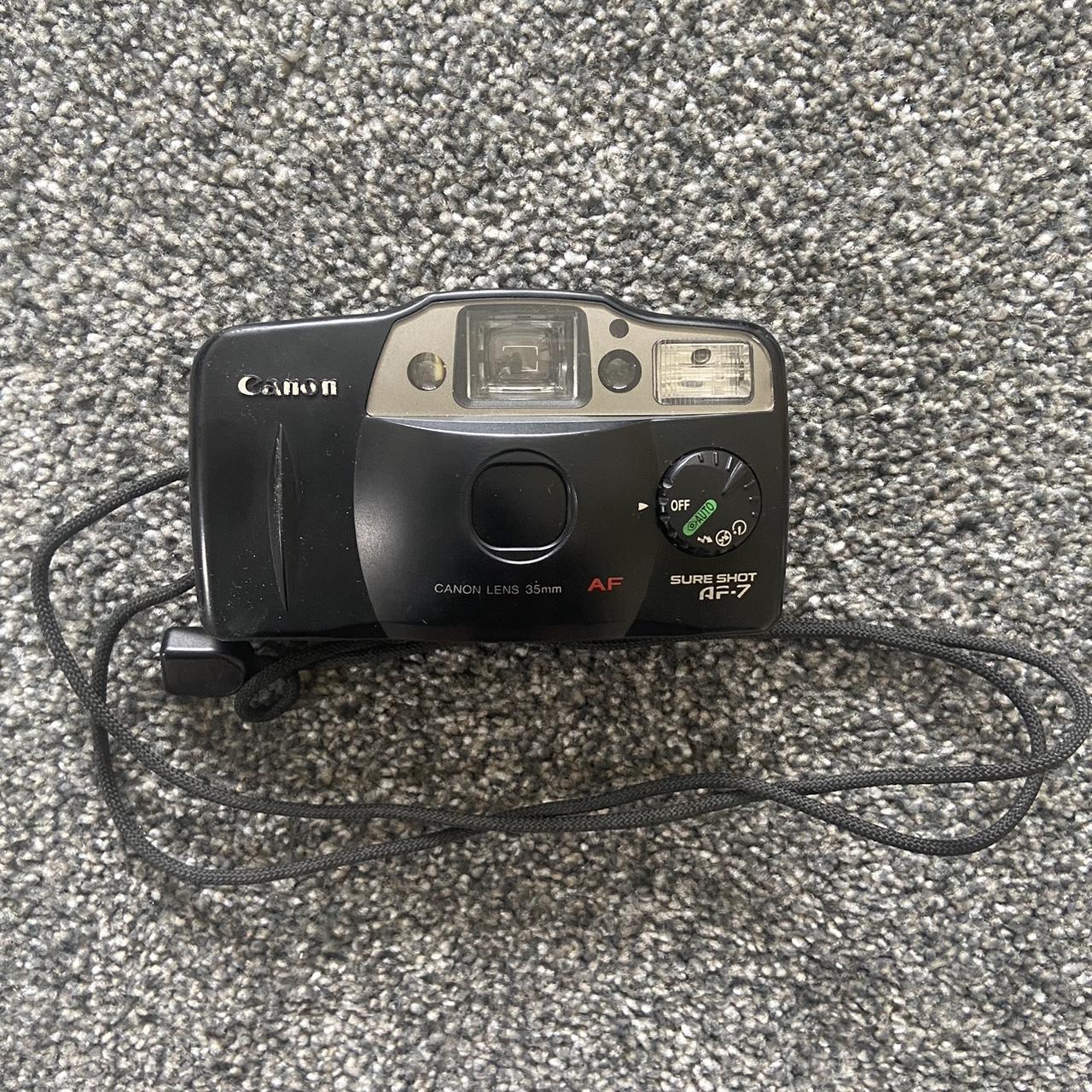 Canon Sure Shot AF-7 35mm Compact Film Camera Black... - Depop