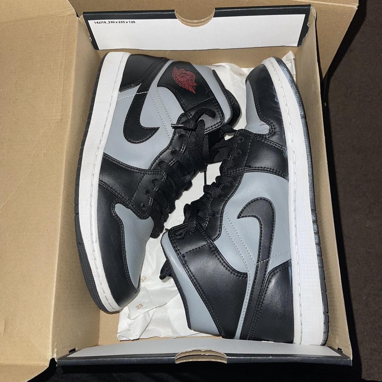Air jordan 1 Mid “shadow” WITH BOX Worn a couple... - Depop