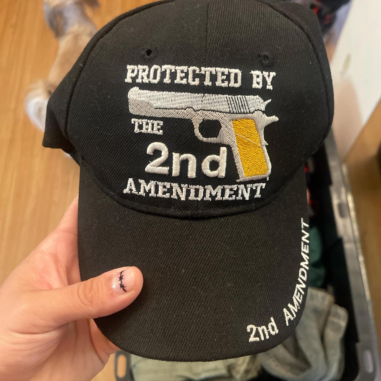 Protected by 2nd amendment cap Velcro strap, One... - Depop