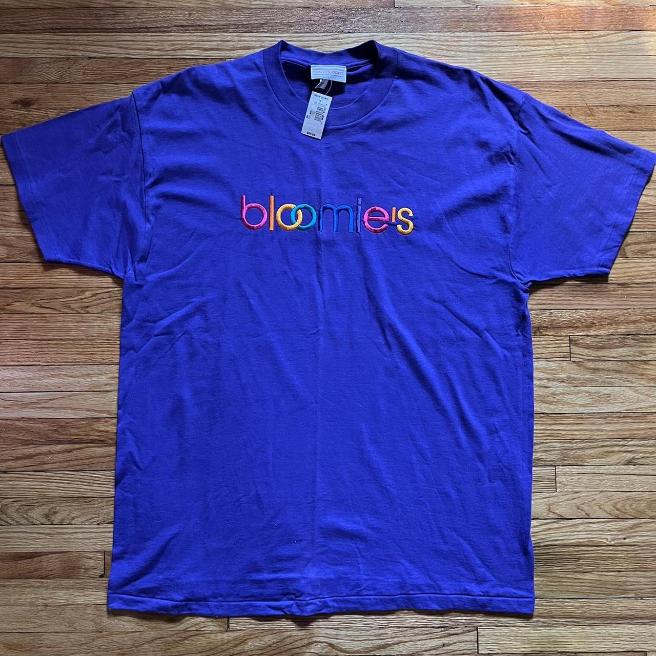 90s deadstock vintage Bloomingdales Bloomies shirt 🌈... - Depop