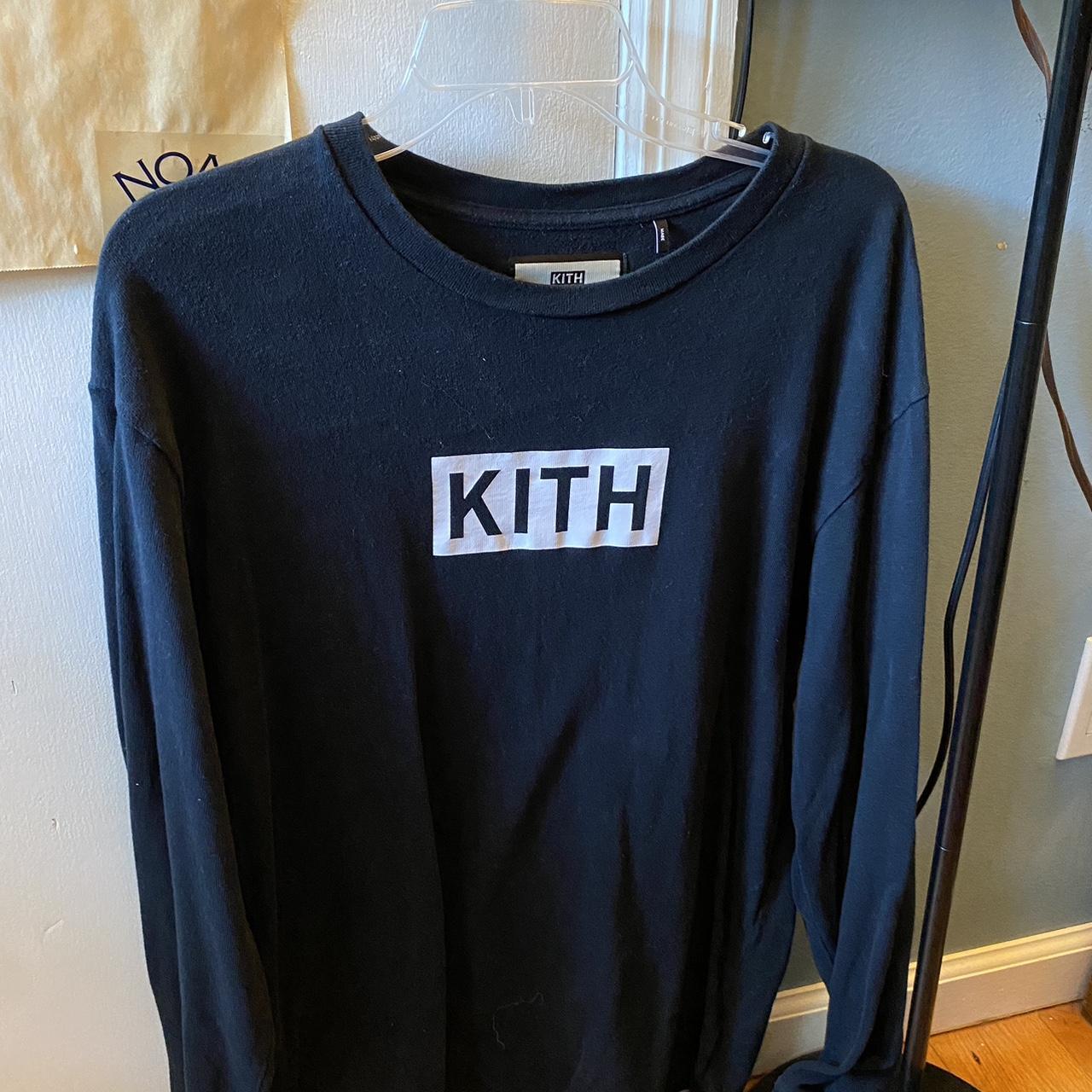 Kith long sleeve t shirt black - Depop