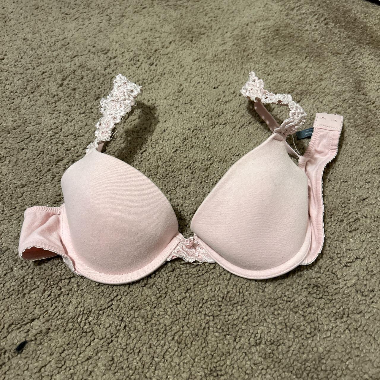 PINK COQUETTE AERIE BRA! size 32B mild push... - Depop